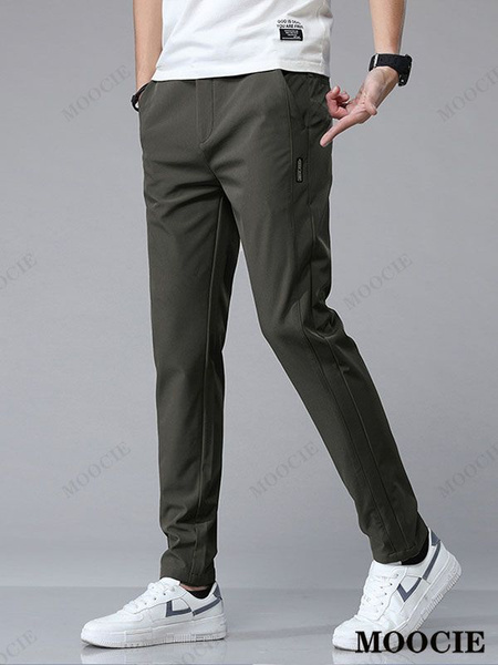 Джинсы Мужской MOOCIE темная зеленая оливка, размер 58 облегающий Без застежки Китай На любой ...