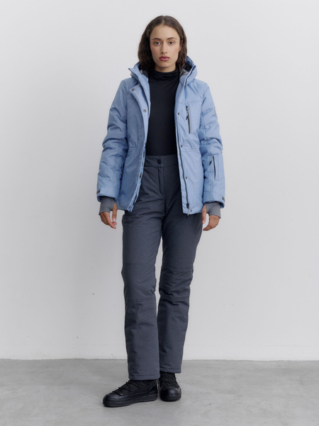 Комплект верхней одежды Женский Avese капюшон Зима, размер 44 Повседневный небесно-голубой ...