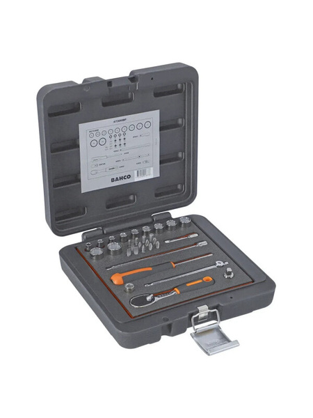 Набор головок и бит с трещоткой BAHCO, 31 единица, 1/4 дюйма купить на ...