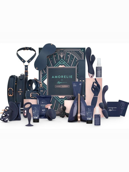 Эротический адвент-календарь AMORELIE Das Original 2025, 24 сюрприза для двоих, подарочный набор ...