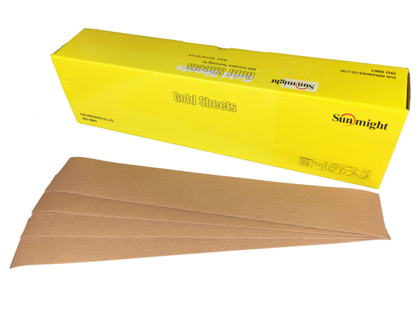 Полоски Sunmight Gold шлифовальные абразивные на липучке 70*420мм, P180 ...