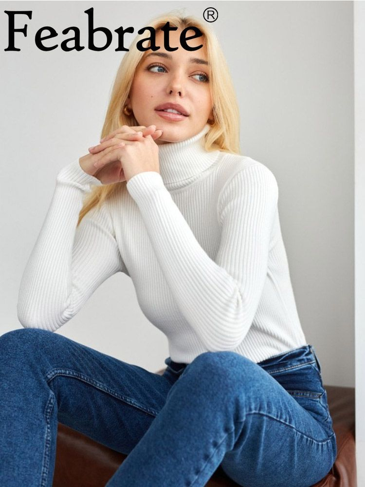 Свитер Женский Feabrate серовато-розовый Полиэстер, размер 44, 46 Без застежки облегающий ...