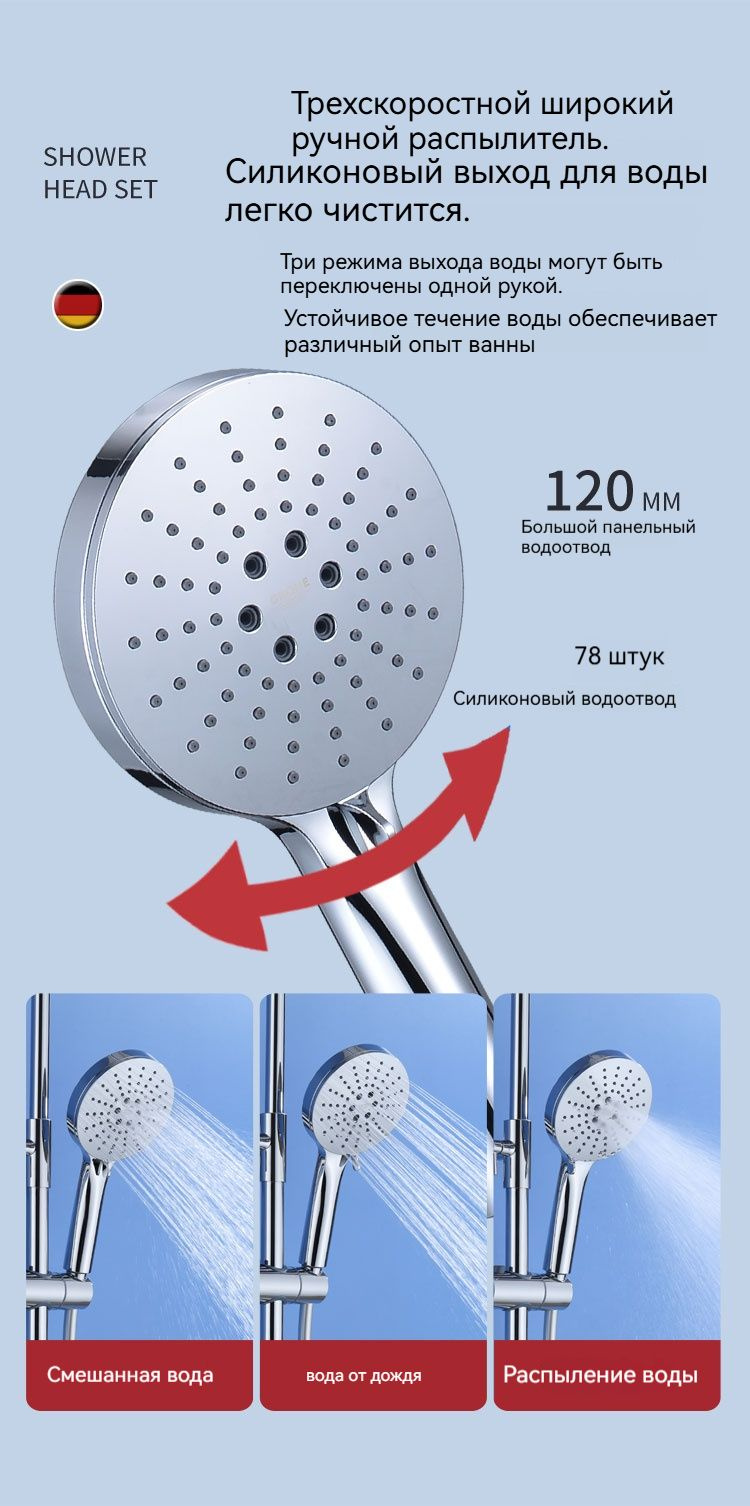 GROHE Душевой комплект хром купить на OZON по низкой цене (1788984441)