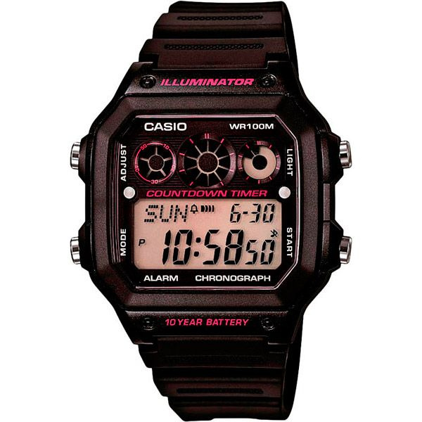Мужские наручные часы Casio Digital AE-1300WH-1A2 купить на OZON по ...