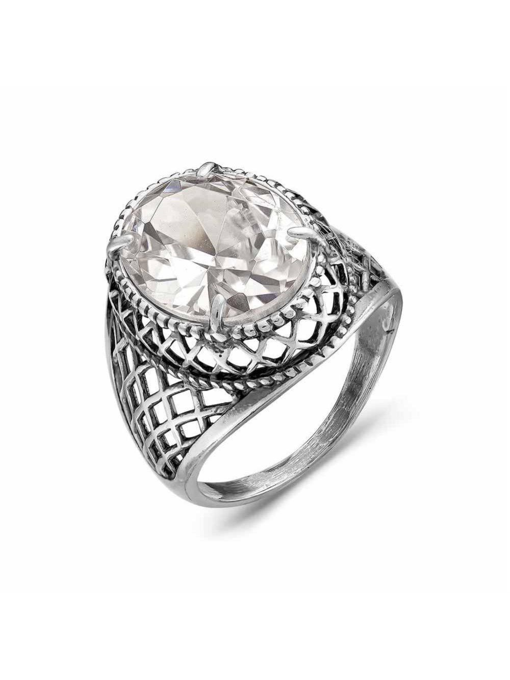 Кольцо женское серебро 925 с фианитом (18) , подарок на новый год 2026 купить на OZON по низкой ...