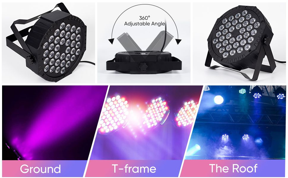 Сценический прожектор LED RGB Par 36W Пульт дистанционного управления ...