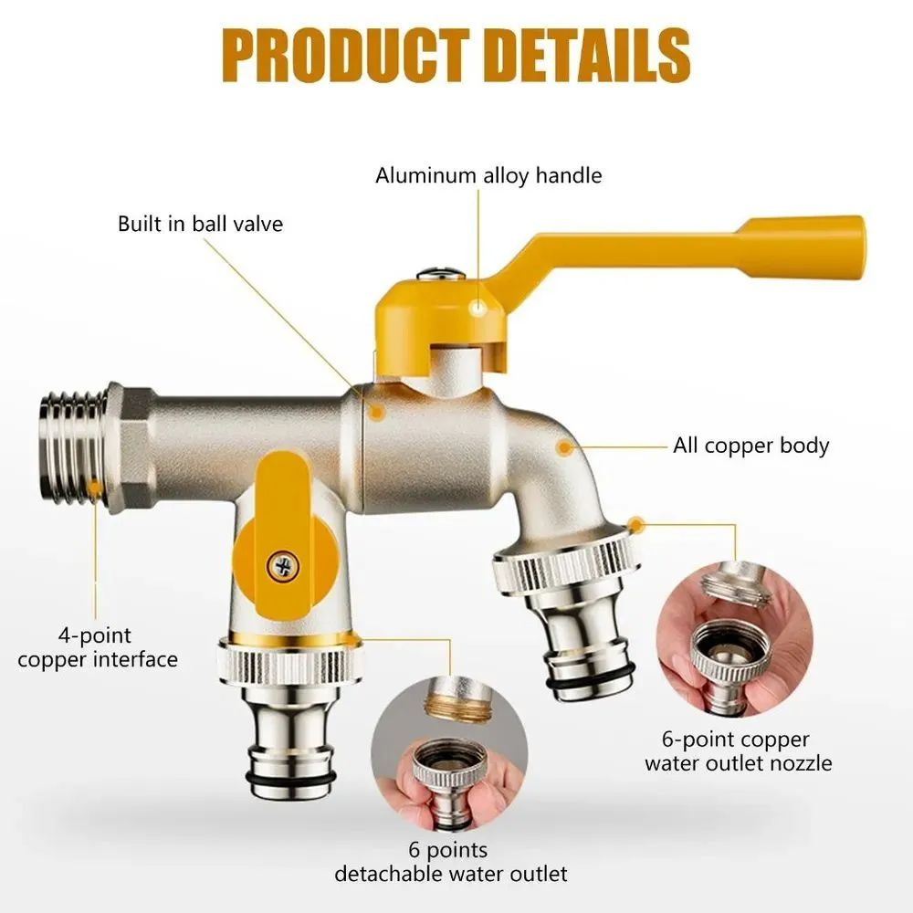 Кран-букса-YG-CJ-0507 купить на OZON по низкой цене (2725744813)