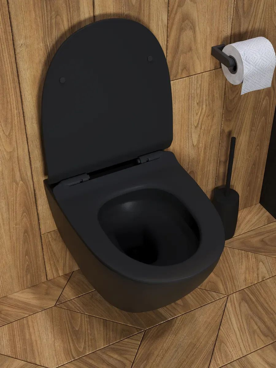 Комплект инсталляция с унитазом и кнопкой 3 в 1. Watersense инсталляция + безободковый подвесной ...