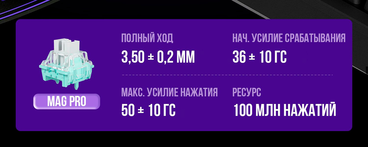 Furycube Игровая клавиатура проводная магнитная M68 HE, (Magnetic ...