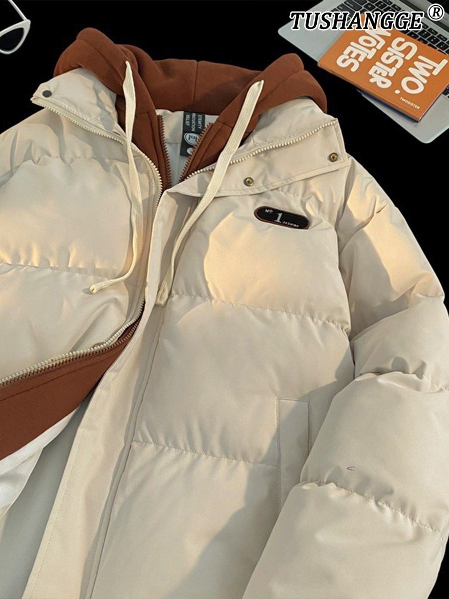 Куртка Женский TUSHANGGE Карманы черный без воротника Политекс, размер 54 Длинный авиатор ...