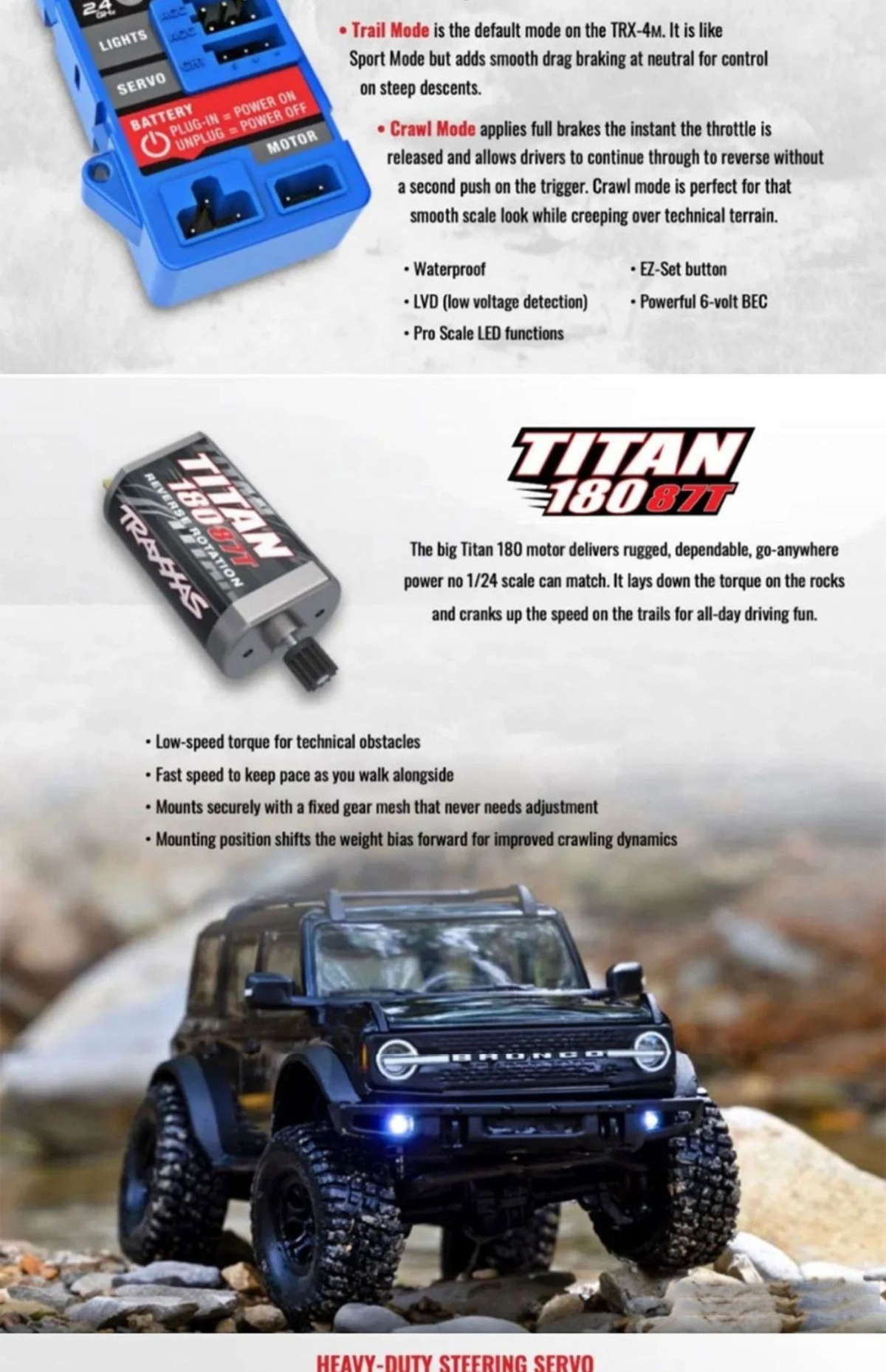 TRAXXAS TRX4M 1/18 RC внедорожник 4WD электрический краулер ...