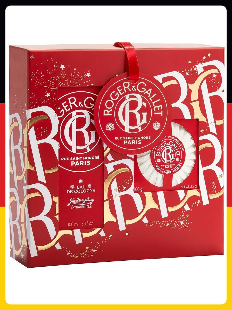 Набор парфюмерный Roger & Gallet Jean Marie Farina Kit (одеколон 100 мл + мыло 100 г) купить на ...