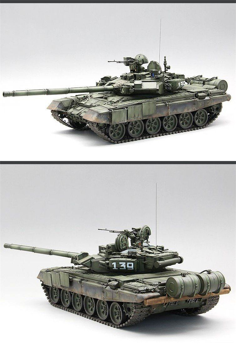 Amusing Hobby 35A053 1/35 Российский основной боевой танк Т-90А и "Уран ...