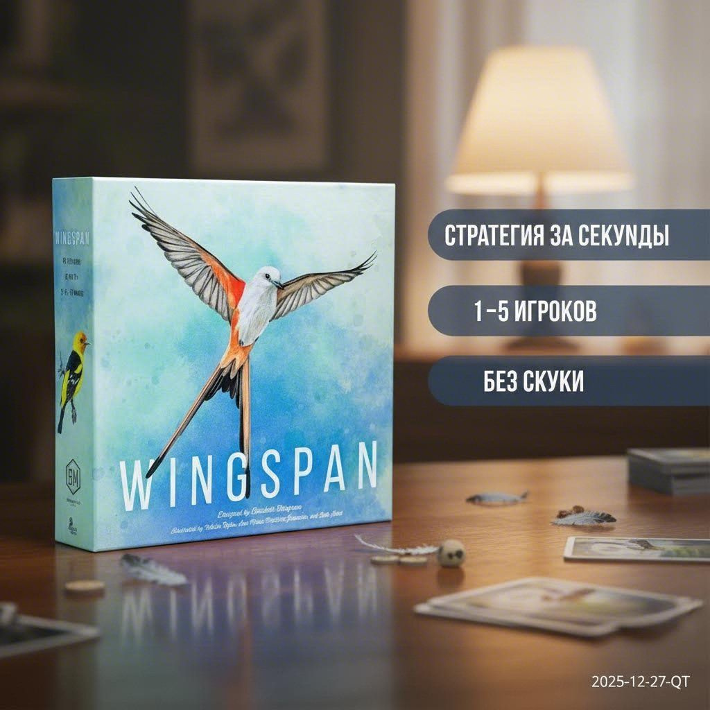 Настольная игра Wingspan с дополнением Swift Start Pack для компании ...