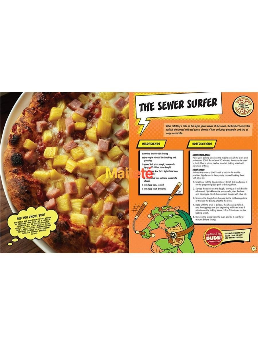 Teenage Mutant Ninja Turtles Pizza Cookbook Gift Set Поваренная книга ...