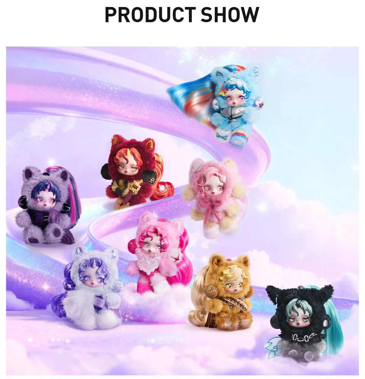 Коллекционная POP MART SKULLPANDA My Little Pony Series Plush Doll ...