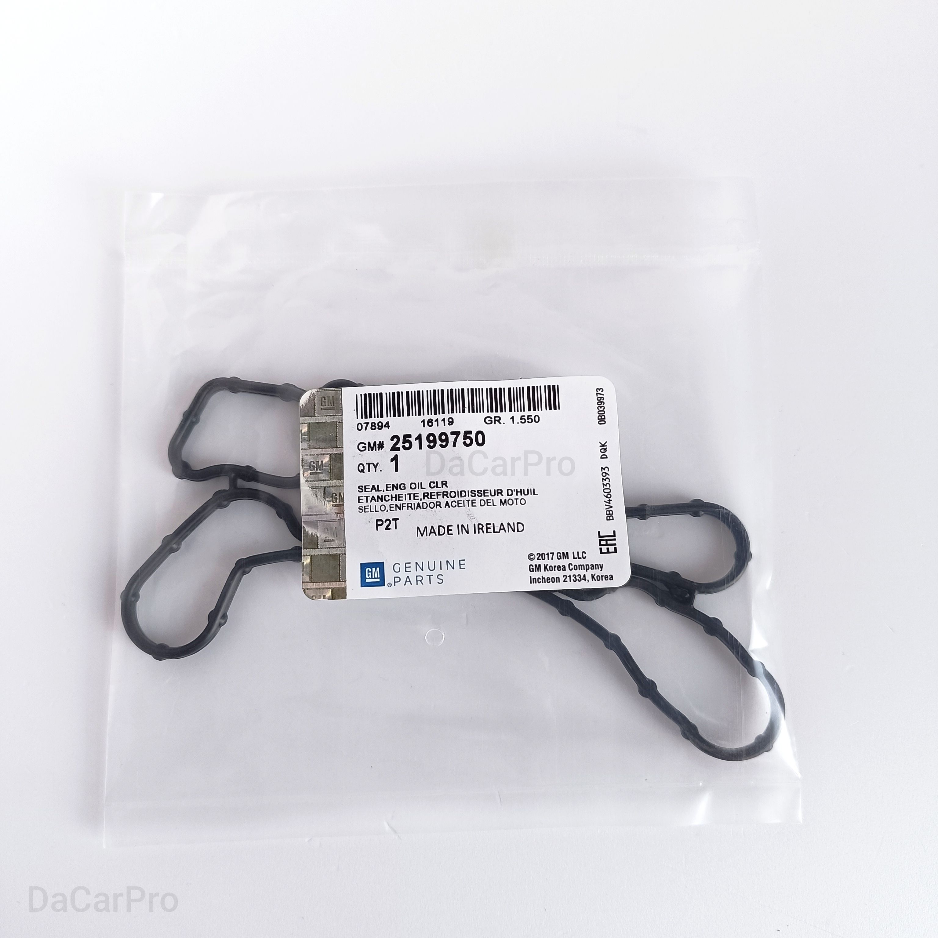 Прокладка масляного фильтра GM 25199750 Chevrolet Cruze, Aveo / Opel ...