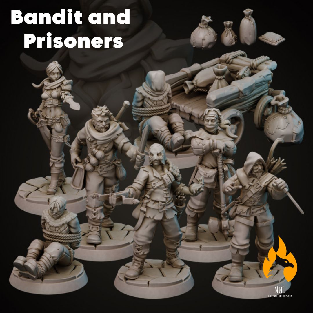 DnD Pathfinder / Bandits / Миниатюры для настольной игры купить на OZON ...