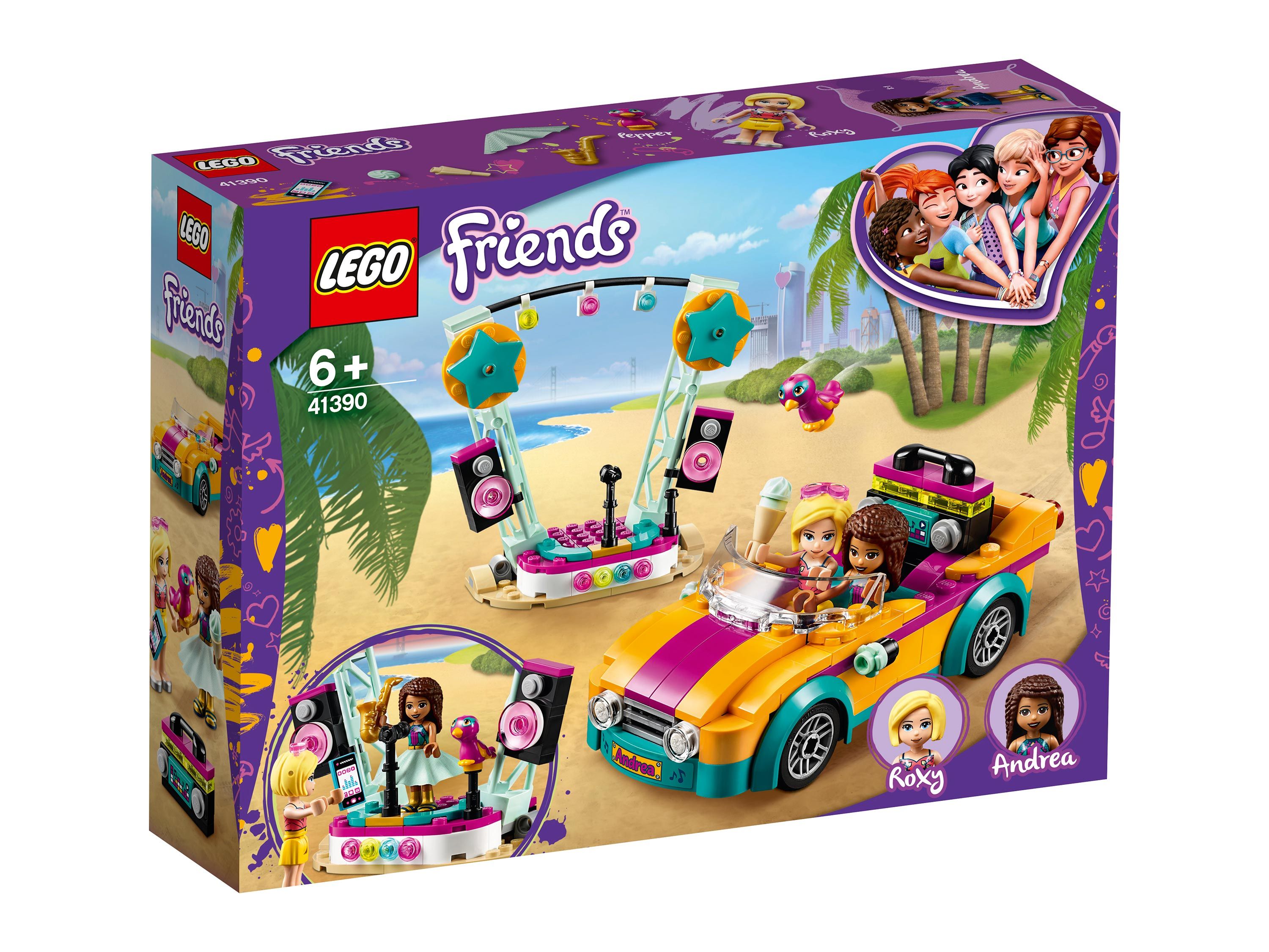 Конструктор LEGO Friends 41390 Машина Андреа со сценой (Andrea's Car ...