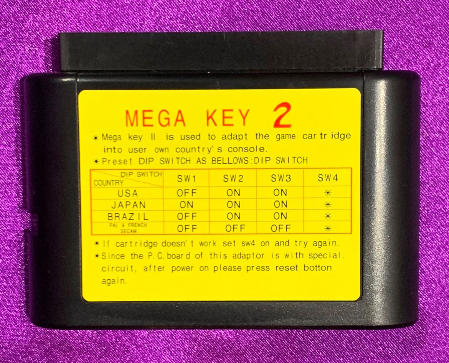 Мега ключ (Mega key) Sega 16 Бит регион всерегионы купить c доставкой ...