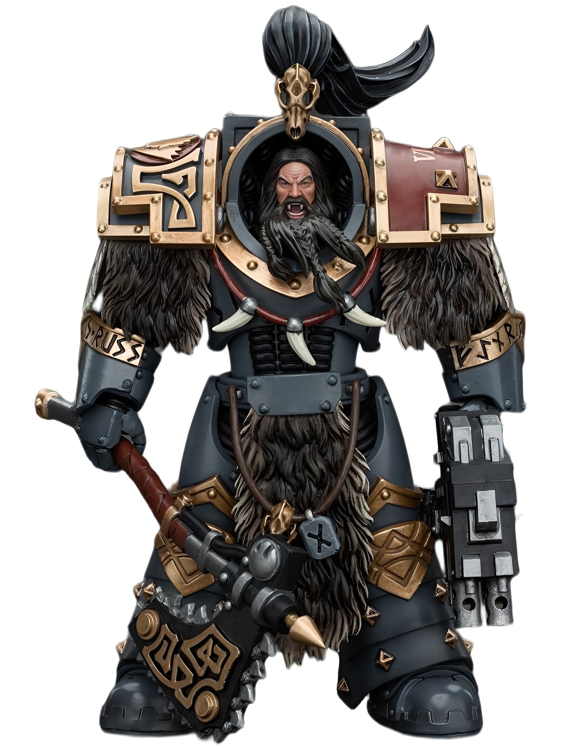 Подвижная фигурка JOYTOY Warhammer 30K Space Wolves Varagyr Wolf Guard ...