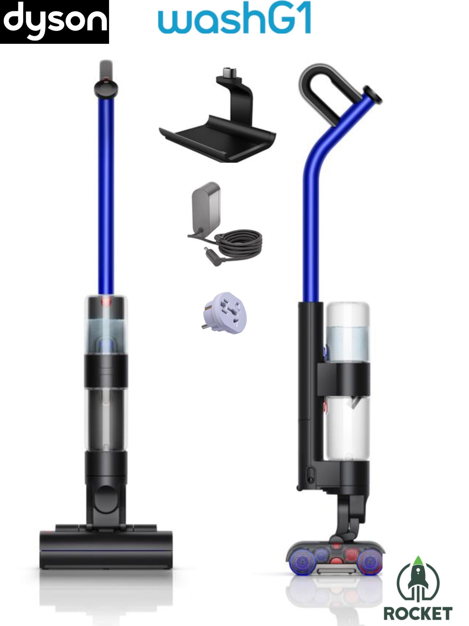 Электрошвабра Dyson WashG1 WR01, Ultra Blue/Matte Black (синий/черный ...