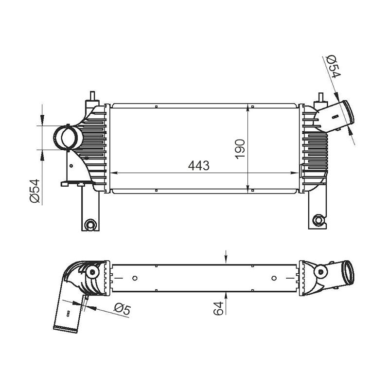Интеркулер для Nissan Pathfinder R51 2004-2010, Ниссан Патфайндер R51 ...