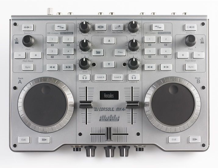 DJ-КОНТРОЛЛЕР HERCULES DJ CONSOLE MK4. Идеален для мобильного ...