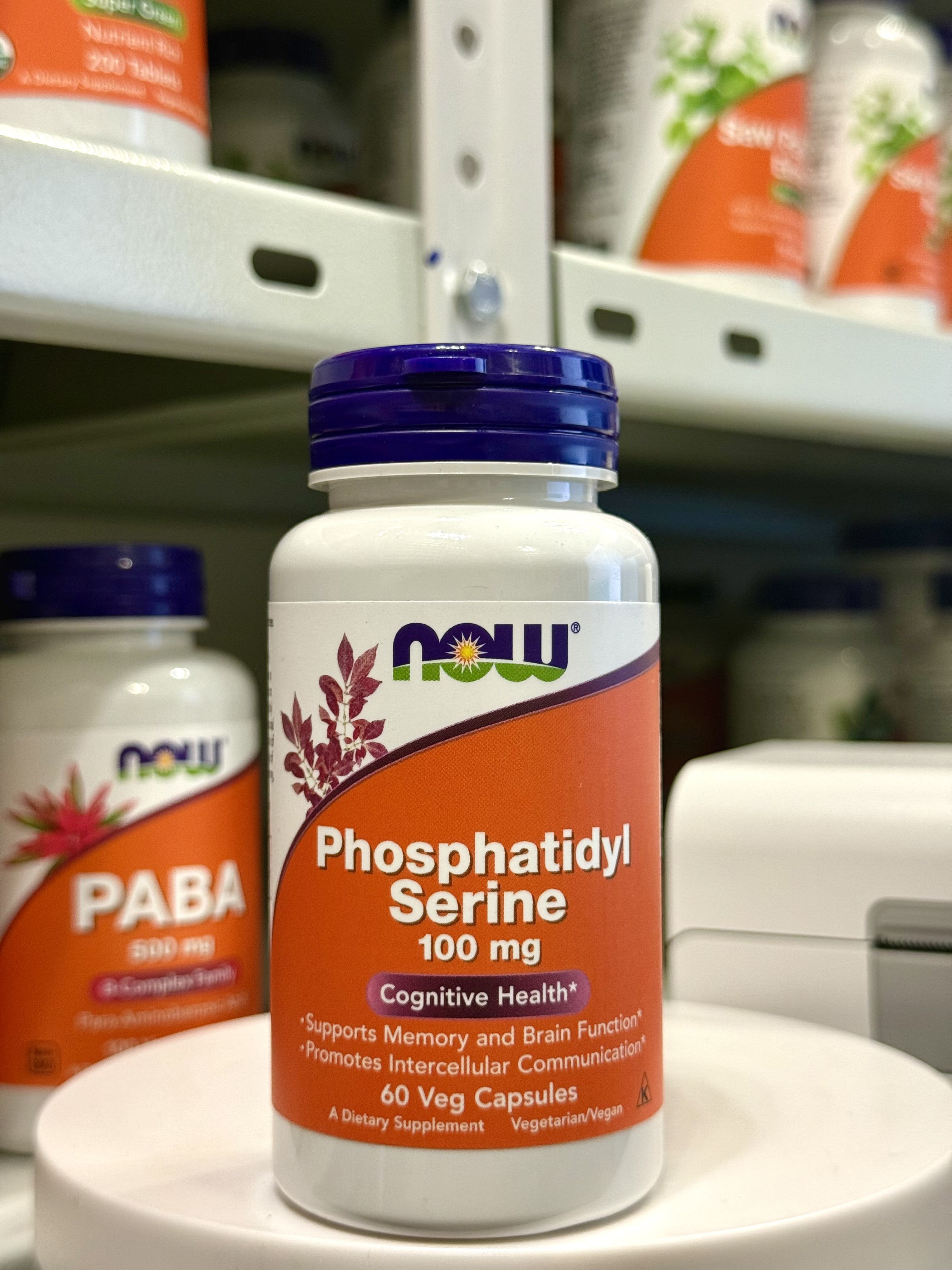 NOW Phosphatidyl Serine 100 mg Фосфатидилсерин 60 капсул купить на OZON ...