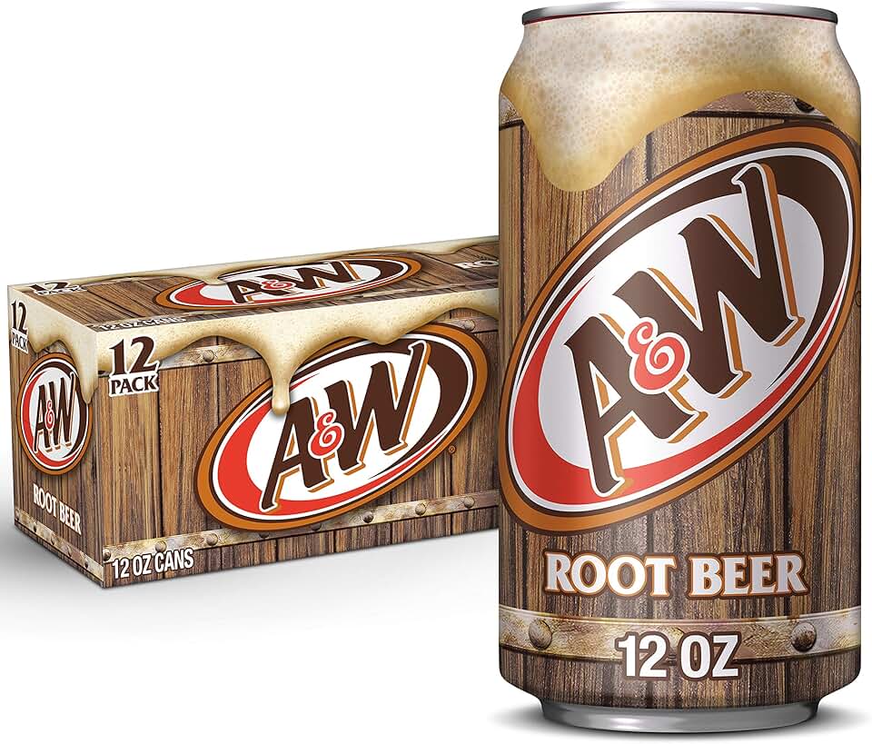 Газированный Напиток A&W Root Beer (АВ Рут бир). США. 0,355л. 12шт ...