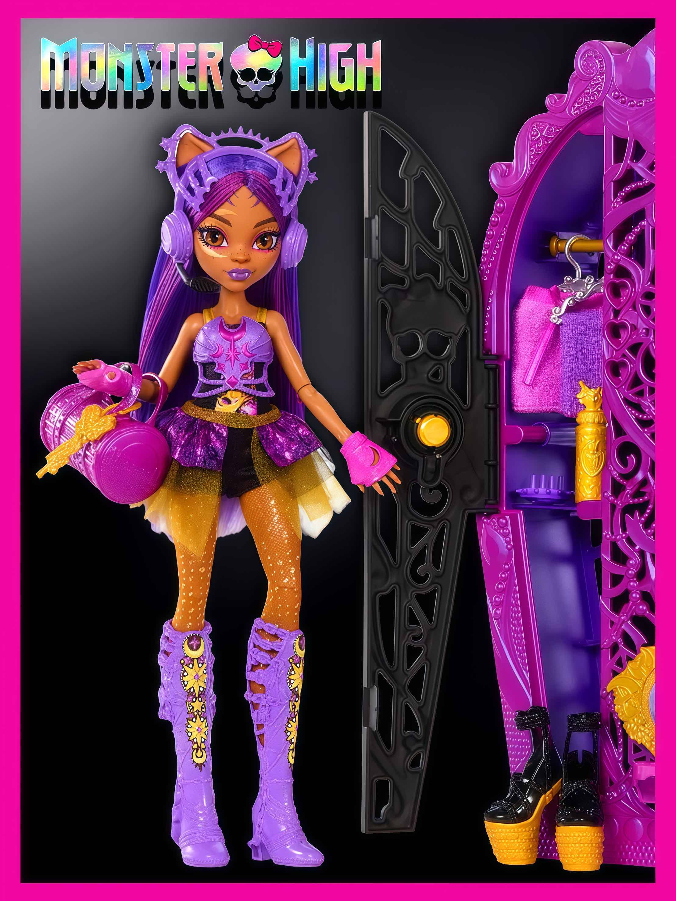 Кукла Monster High Skulltimate Secrets Clawdeen Wolf Doll with Wardrobe ...
