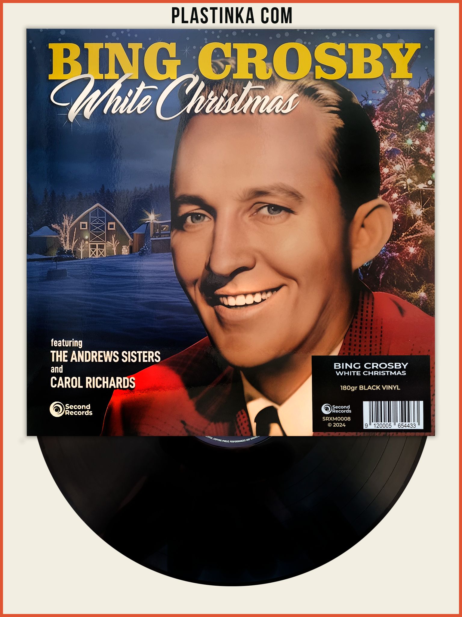 BING CROSBY White Christmas LP новогодняя виниловая пластинка купить на ...