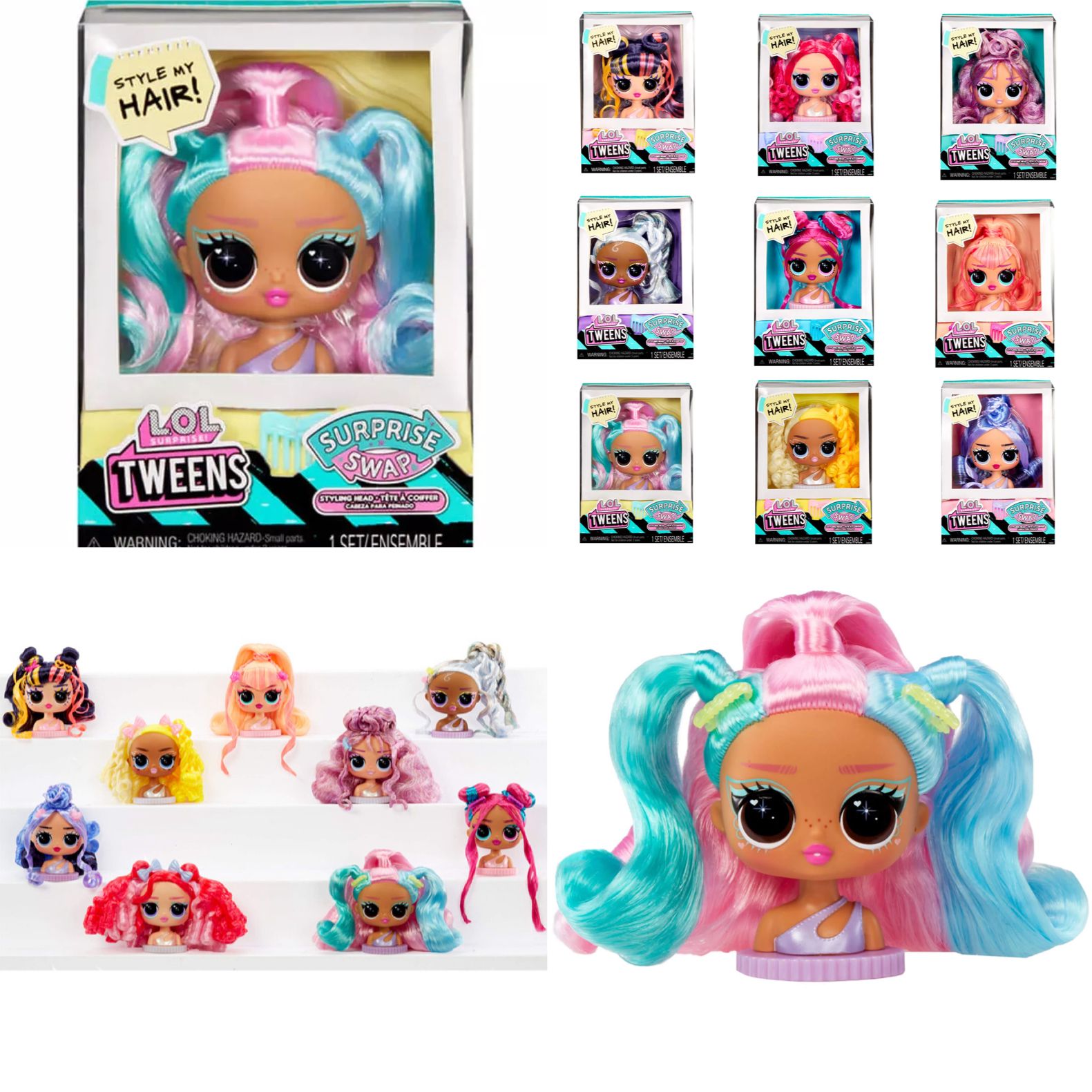 LOL Surprise! TWEENS SWAP STYLING HEAD Triple Style - Сменная голова ...