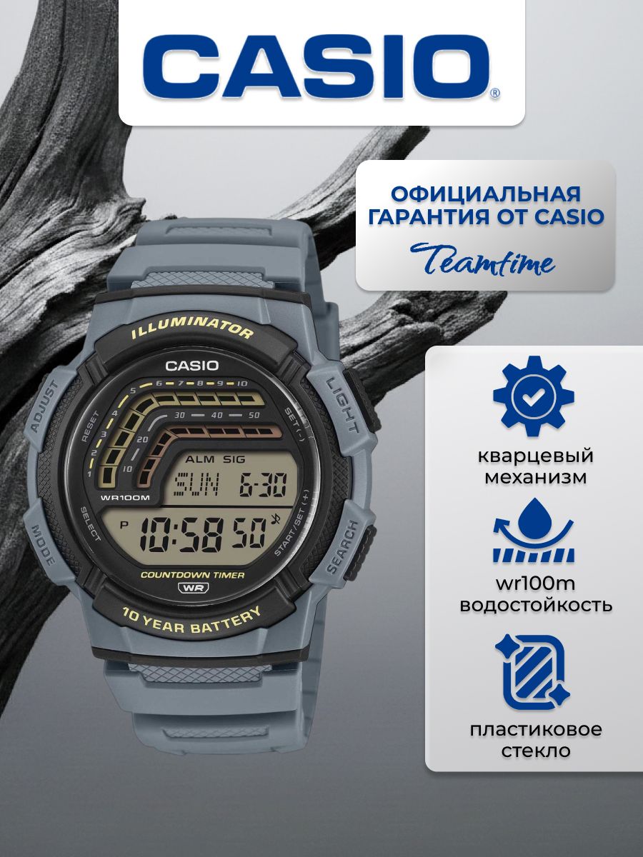 наручные часы Casio Collection WS-1800-2A с хронографом купить на OZON ...
