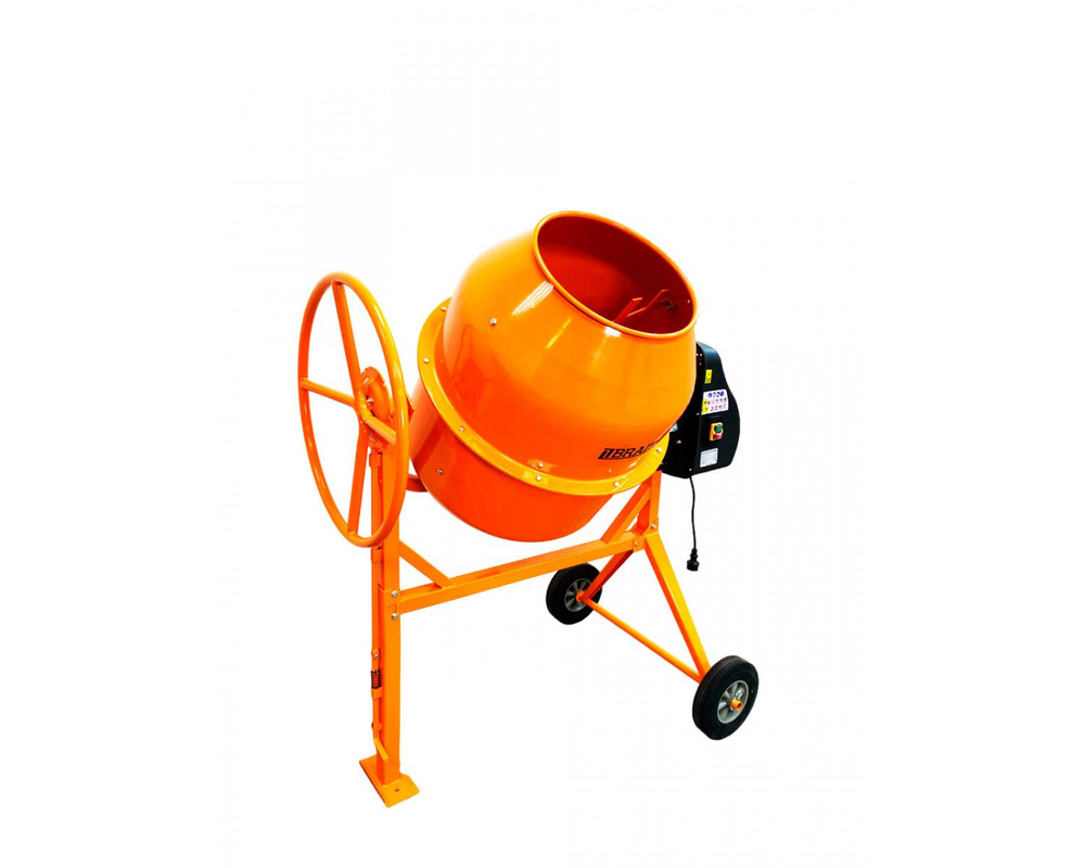 Бетоносмеситель BR-220S BRAIT (950 Вт, 220 л, чугунный венец, допустимая загрузка 140 л, 26.6 об ...
