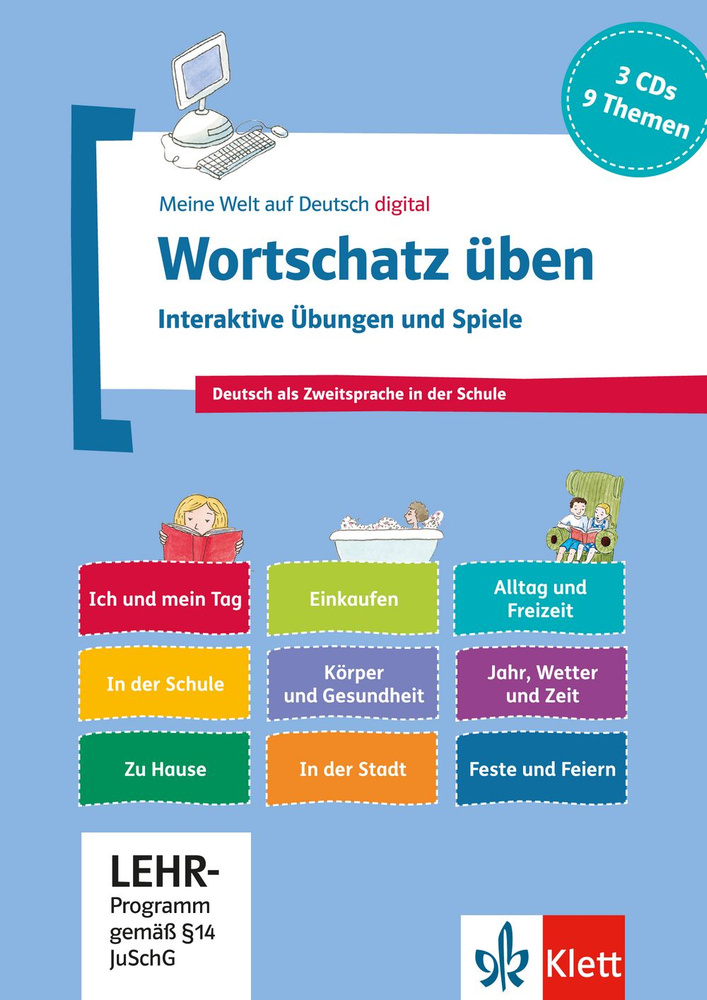 Wortschatz ben. Interaktive bungen und Spiele. Deutsch als Zweitsprache in der Schule. 3 CD-ROMs ...