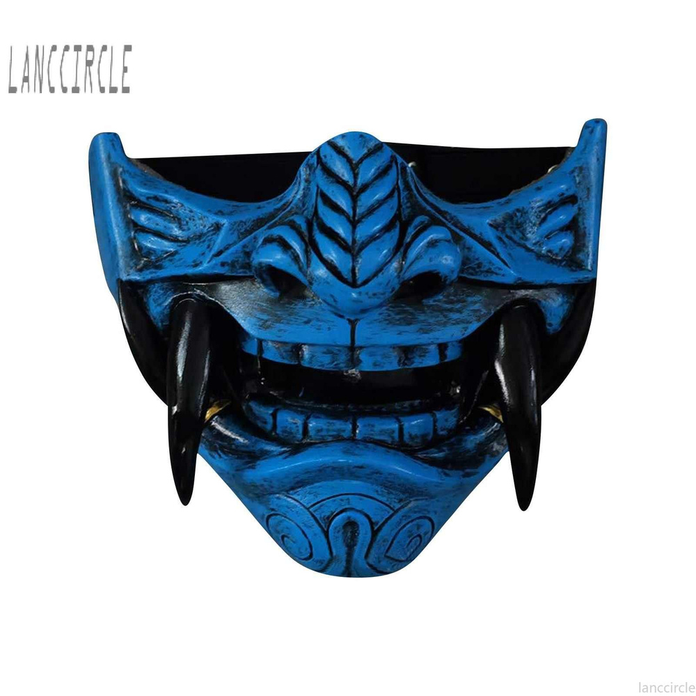 Японская маска Ханьи Oni самурай NOH Кабуки похожие на маску наполовину ...