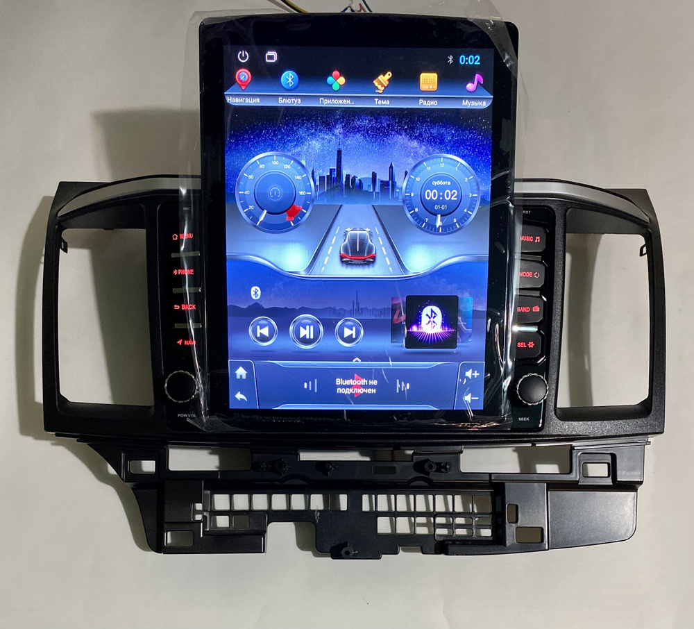 Магнитола TS7 для Mitsubishi Lancer 10 в стиле Тесла 2/32GB QLED ...