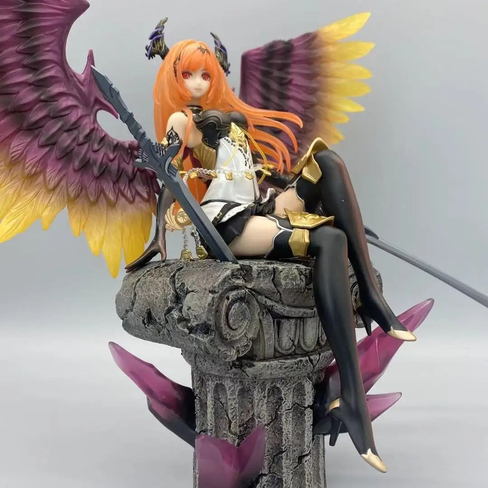 фигурка аниме сексуальная девушка (Game Rage of Bahamut Dark Angel OLIVIA Statue) 29cm-пакет ...