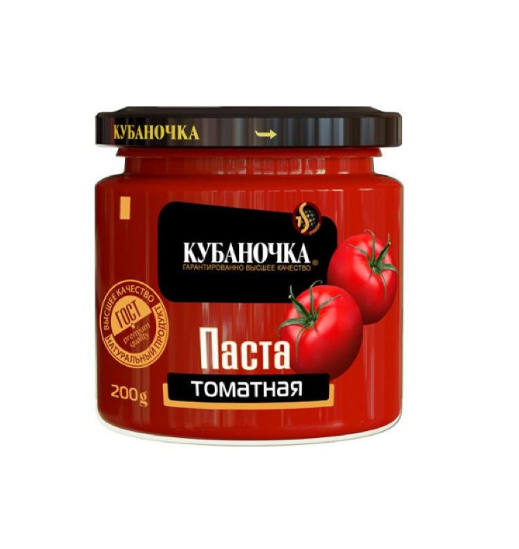 Кубаночка Паста томатная, 200 г - купить с доставкой по выгодным ценам ...