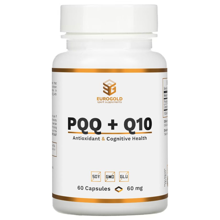 Euro Gold PQQ + Q10 Пирролохинолинхинон + Коэнзим 60мг купить на OZON по низкой цене (1587470020)