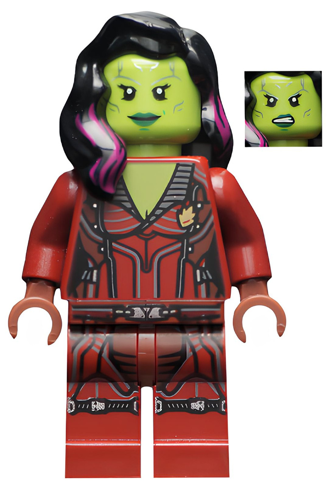 Минифигурка Lego Gamora, Dark Red Suit sh124 N - купить с доставкой по ...