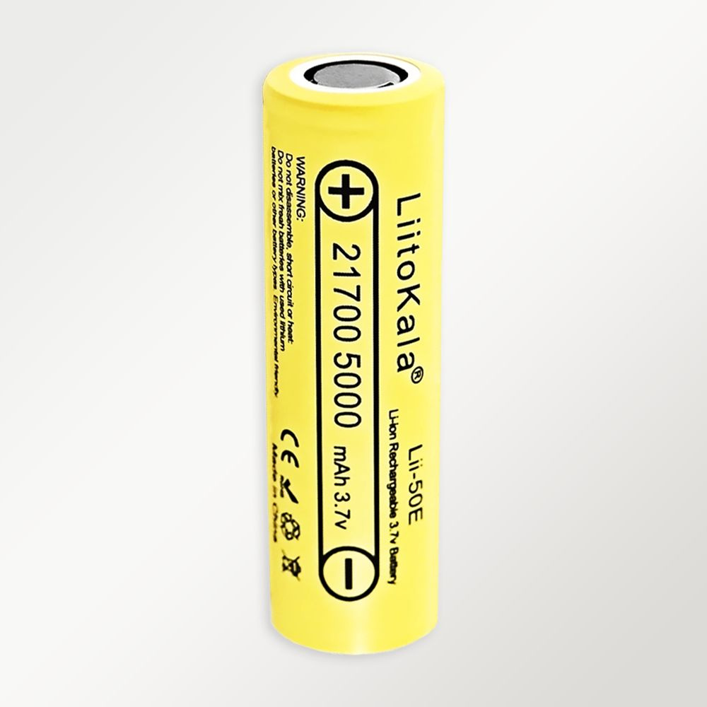 Аккумулятор LiitoKala 21700 Lii-50E Li-Ion 3.7В 5000mAh, 1шт. - купить ...