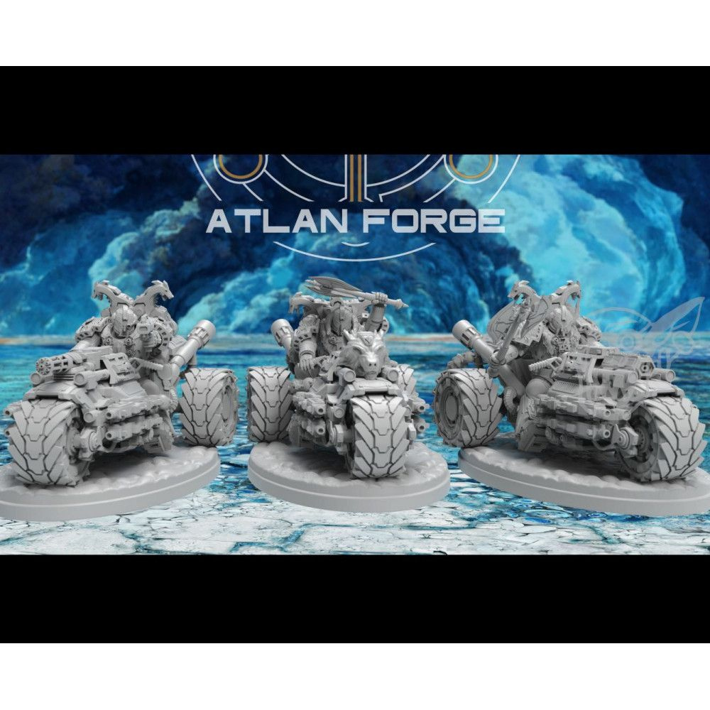 Миниатюра Warhammer 40000. Space Marines. Space Wolves Bike Squad ...