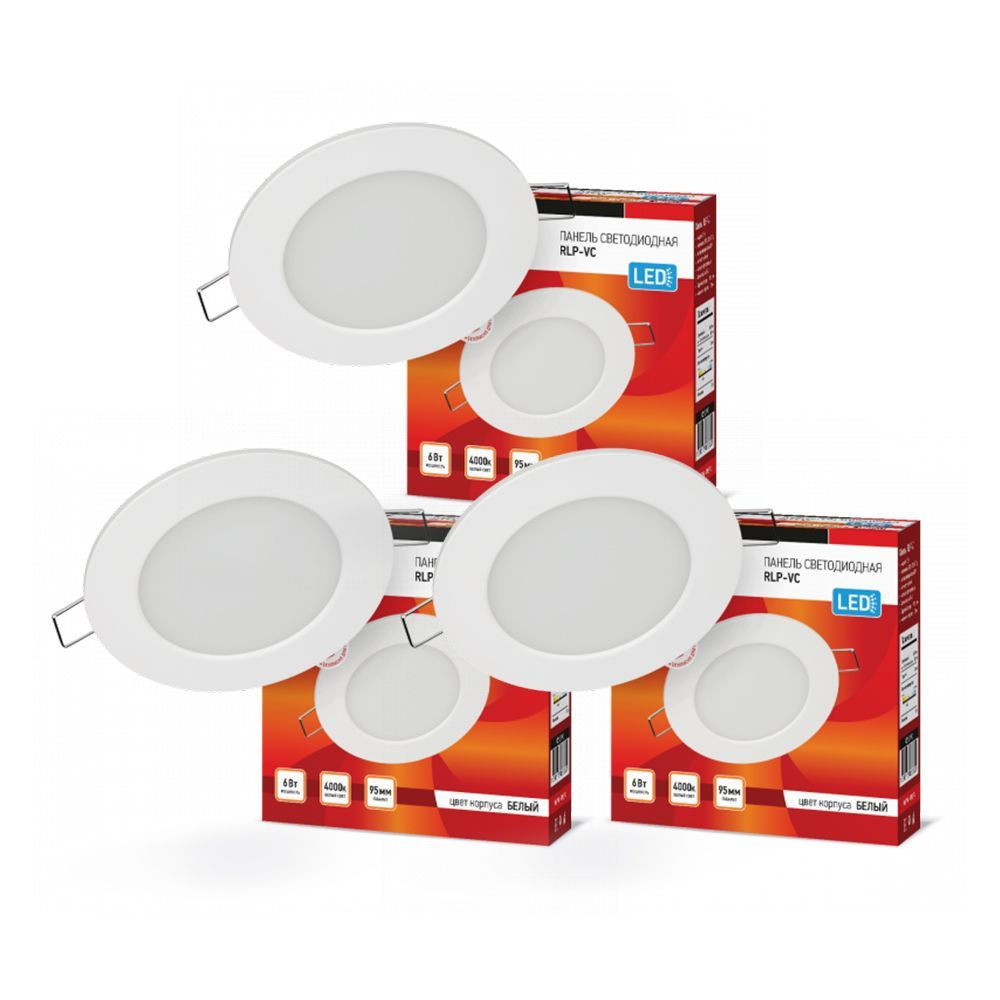 IN HOME панель светодиодная встраиваемая круглая RLP 3Вт 230В 4000К ...