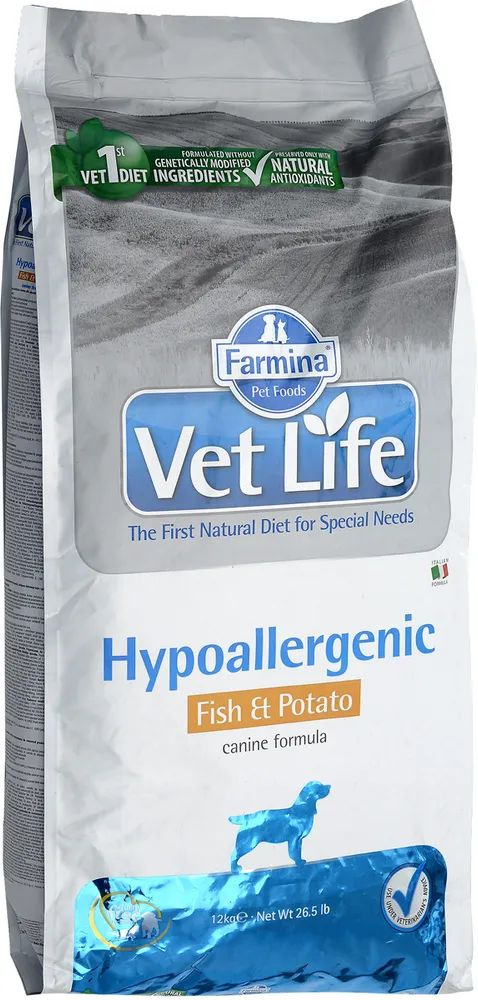 Сухой корм Farmina Vet Life Dog Hypoallergenic Fish&Potato ...