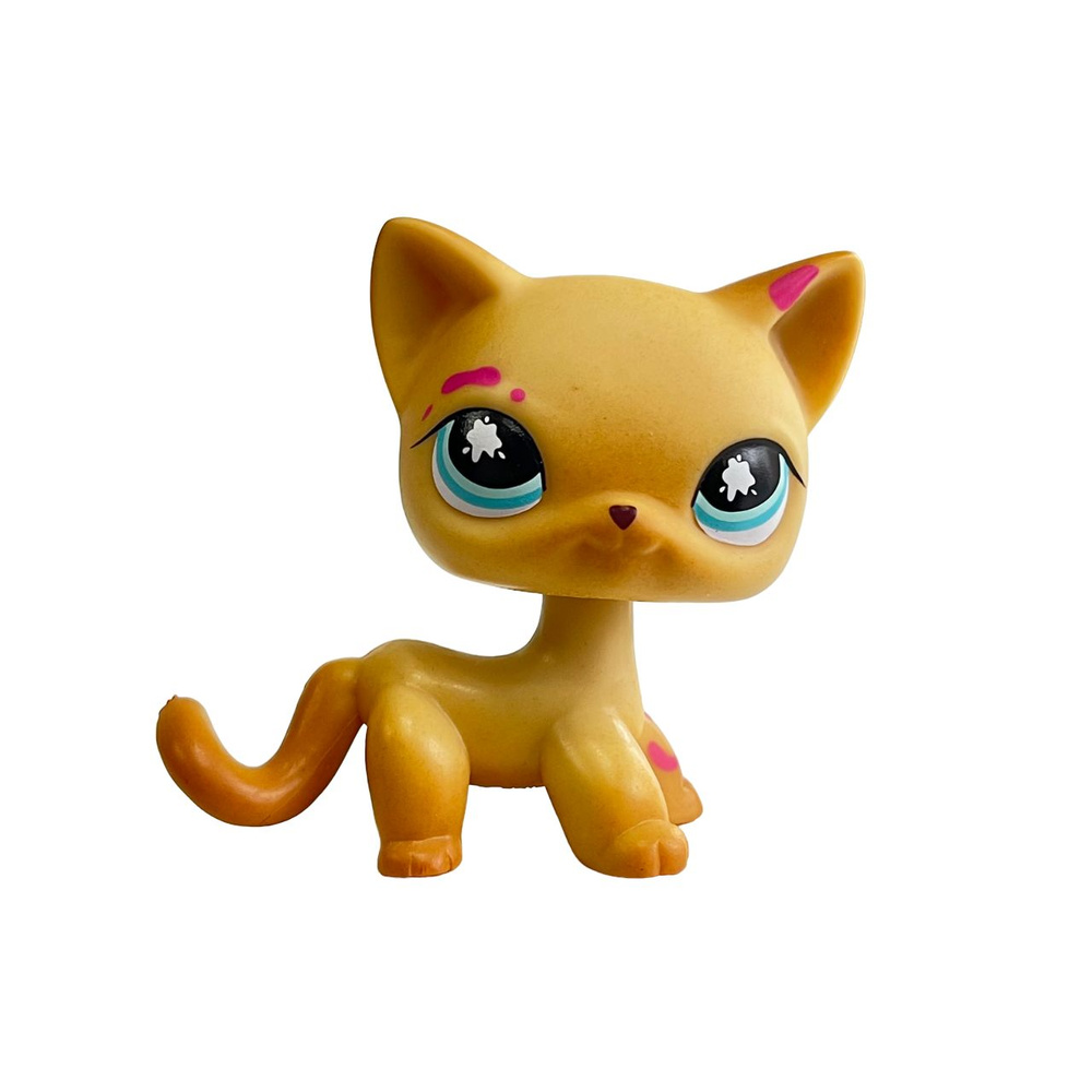 Littlest Pet Shop кошка #816 ,У желтого котенка розовые пятна на теле ...