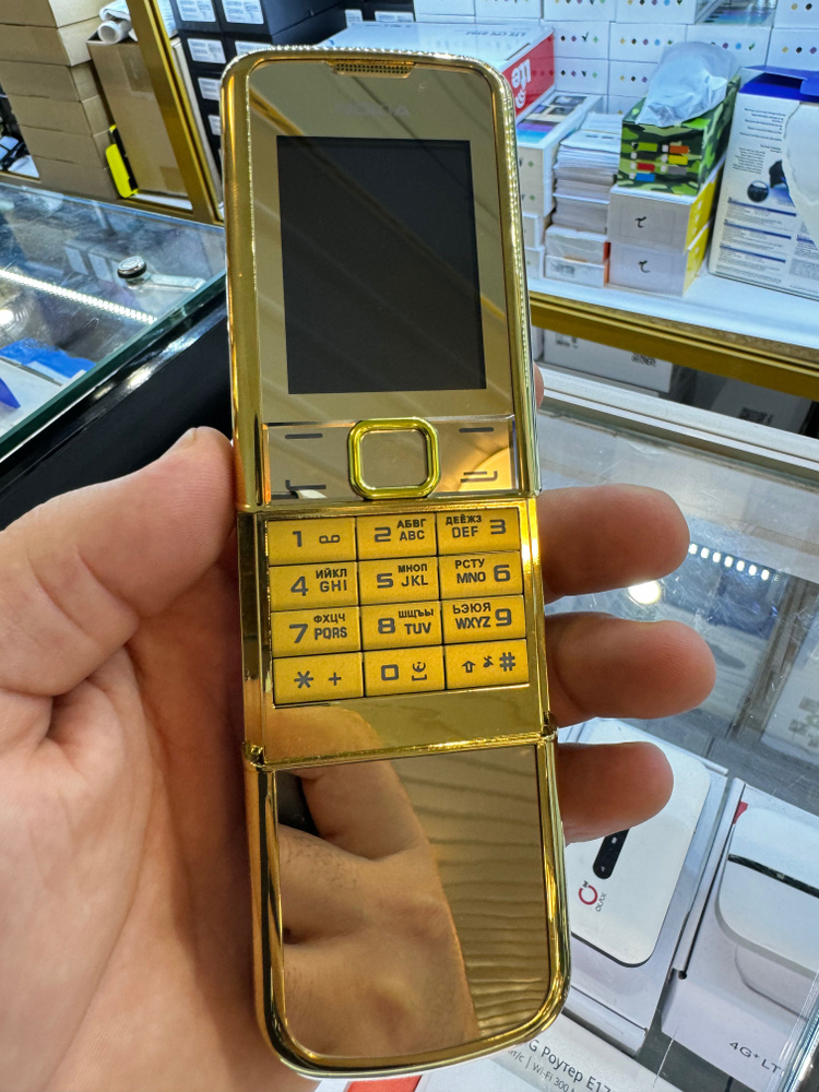 Телефон кнопочный слайдер 8800 Золотой купить на OZON по низкой цене ...