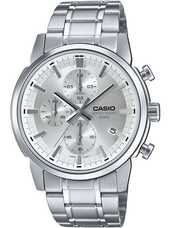 Кварцевые мужские наручные часы Casio Collection Mtp E510d 7a с хронографом секундомером