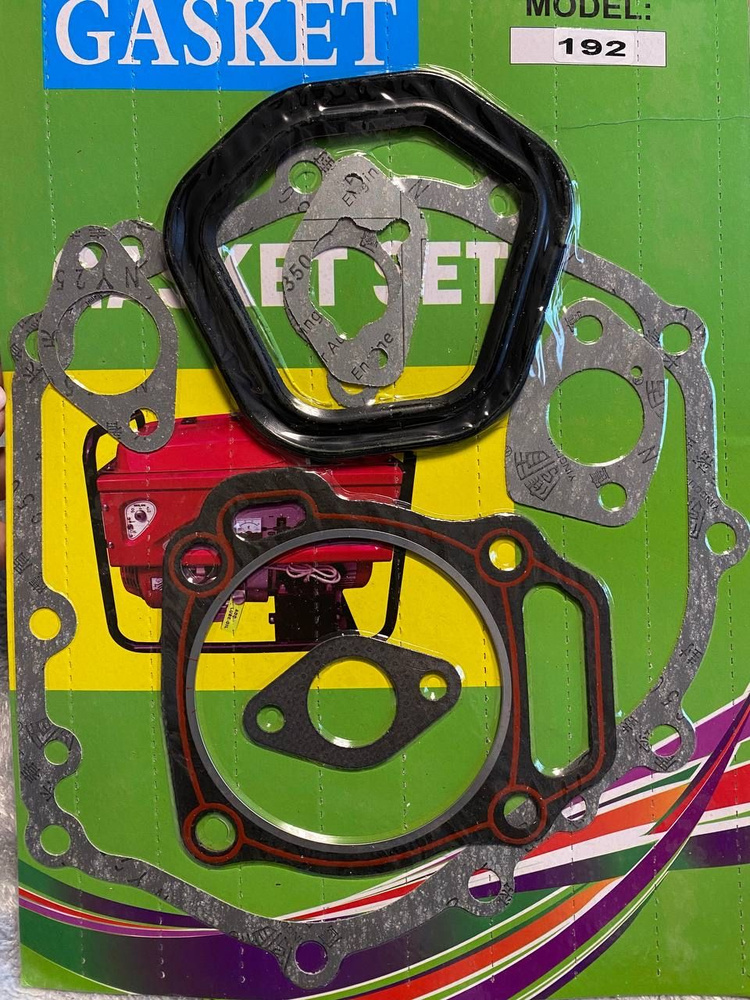 195 Набор прокладок 192F, GX440 17-18 лс диаметр 92 мм, для Мотоблоков ...